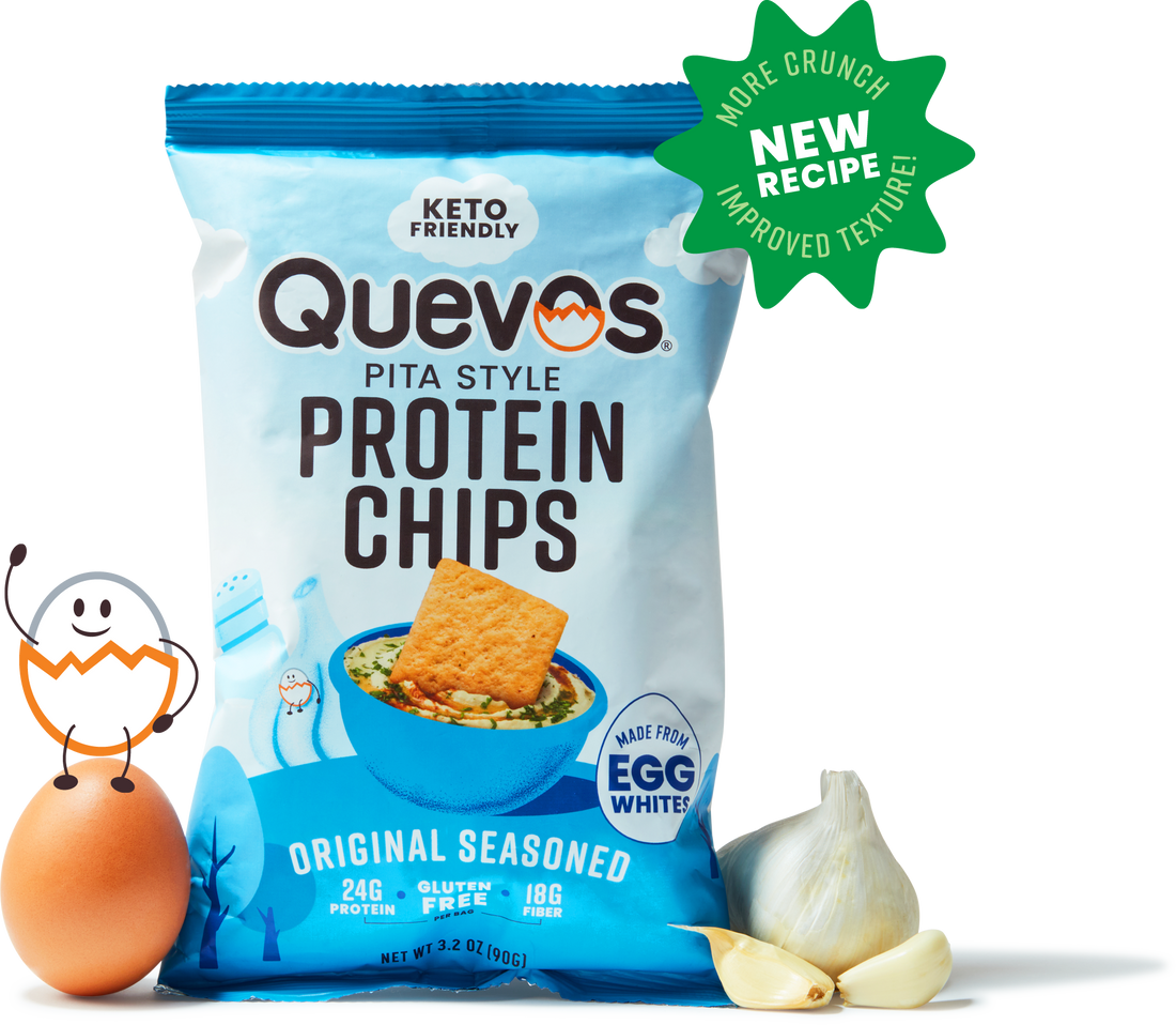 Discover Quevos: High Protein, Low Carb Egg White Chips